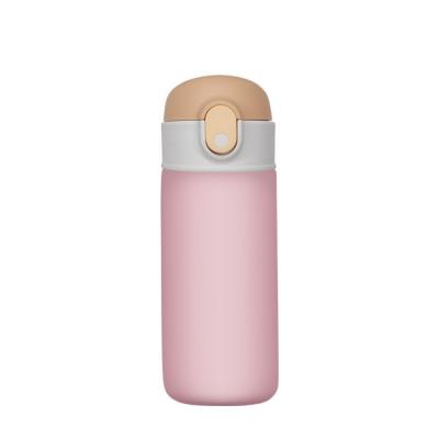 China 16oz 304 Stainless Steel Vacuum Insulated Water Bottle with Straw Leakproof for Kids for sale