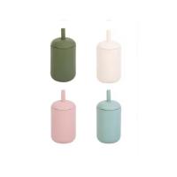China 175ml BPA-Free Silicone Children's Water Bottle Leakproof Outdoor Travel Straw Cup for sale