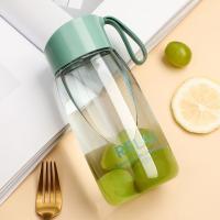 China 380ml Plastic Water Bottle Transparent Logo Printing Portable Outdoor Sports Drinking Bottle for sale