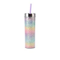 China Plastic Water Bottle 450ml with Flexible Straw Lid for School Promotional Sales for sale