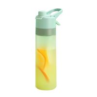 China 650ml Portable Spray Water Bottle for Kids Travel Friendly Plastic Sports Bottle for sale