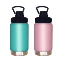 China 304 Stainless Steel Vacuum Water Bottle 32oz Portable Sports Handle Lid Custom for sale