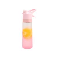 China Double Wall PC Plastic Insulated Spray Water Bottle 650ml for Outdoor Bicycle Sports for sale