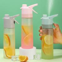 China Double Wall PC Plastic Insulated Spray Water Bottle 650ml for Outdoor Bicycle Sports for sale