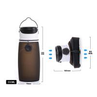 China 200ml Collapsible Silicone Water Bottle with LED Light BPA Free for Sports Kids for sale
