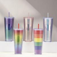 China Custom Logo Plastic Water Bottle 710ml Outdoor Coffee Tumbler Personalized for sale