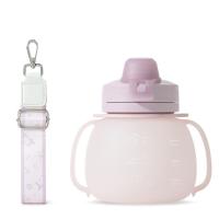China BPA Free Foldable Collapsible Silicone Water Bottle 200ml for Sports Travel for sale