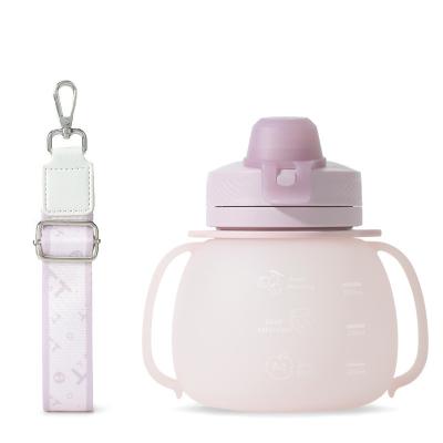 China BPA Free Foldable Collapsible Silicone Water Bottle 200ml for Sports Travel for sale