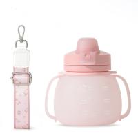 China BPA Free Foldable Collapsible Silicone Water Bottle 200ml for Sports Travel for sale
