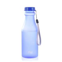 China PC Plastic 550ml Portable Frosted Sealed Water Bottle for Travel Yoga Running Camping for sale