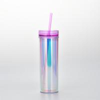 China 450ml Wide Mouth Travel Coffee Cup Tumbler Plastic Insulated Mug with Custom Logo for sale