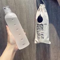 China 500ml Plastic Water Bottle with Time Scale Reusable Fitness Sports Bottle for Gym Outdoor for sale