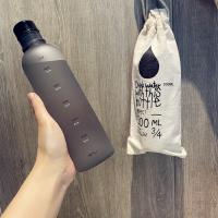 China 500ml Plastic Water Bottle with Time Scale Reusable Fitness Sports Bottle for Gym Outdoor for sale