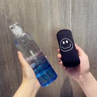 China 500ml BPA Free Plastic Water Bottle with Time Scale Leakproof for Gym for sale