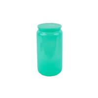 China 16oz Glass Drinking Bottle Colorful Portable Shape for Fruit Water Reusable for sale