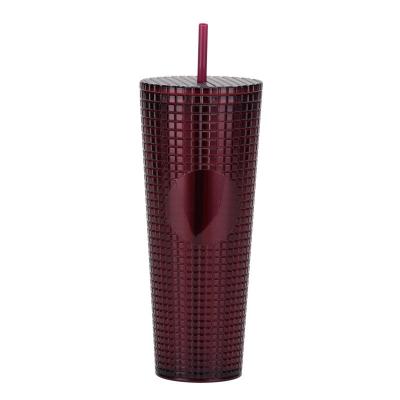 China Biodegradable Double Walled Wheat Tumbler 710ml for Coffee Outdoor Camp Custom for sale