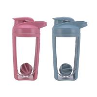 China BPA Free Custom Logo 650ml Shaker Bottle for Sports Water Bottle Plastic Stirring Cup for sale