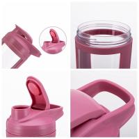 China BPA Free Custom Logo 650ml Shaker Bottle for Sports Water Bottle Plastic Stirring Cup for sale