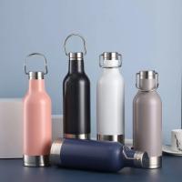 China 500ml Double Wall Vacuum Insulated Stainless Steel Water Bottle Sports for sale