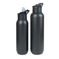 China Vacuum Insulated Stainless Steel Flask 580ml 1000ml with Handle Lid Army Green for sale