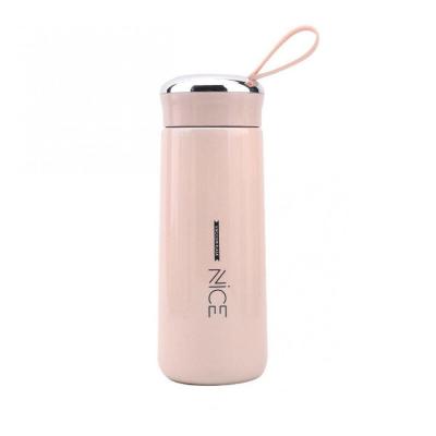 China 450ml Glass Tea Bottle Stainless Steel Lid Outdoor Hiking Water Bottle 205g for sale