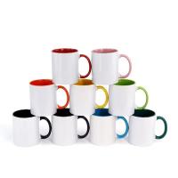 China Double Color Coating Thermal Transfer Mug for Coffee Custom Pattern Innovative Design for sale
