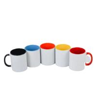 China Double Color Coating Thermal Transfer Mug for Coffee Custom Pattern Innovative Design for sale
