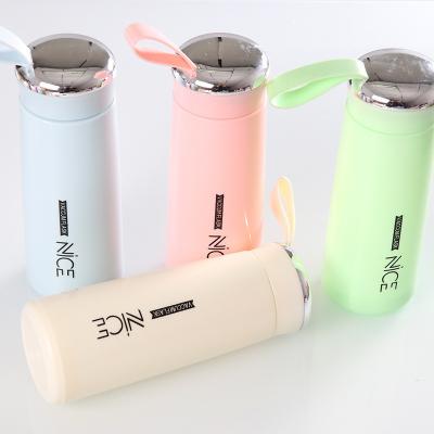 China 450ml Glass Tea Bottle Stainless Steel Lid Outdoor Water Bottle Multicolor 205g for sale