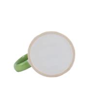 China 350ml Double Color Coating Thermal Transfer Ceramic Mug for Christmas Gingerbread Man Design for sale