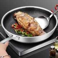 China General Purpose Stainless Steel Woks Customizable and No-Stick for Your Cooking Needs for sale
