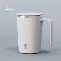 China 400 mL Automatic Magnetic Stirring Coffee Mug 304 Stainless Steel Self Mixing Cup for sale