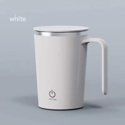 China 400 mL Automatic Magnetic Stirring Coffee Mug 304 Stainless Steel Self Mixing Cup for sale