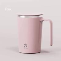 China 400 mL Automatic Magnetic Stirring Coffee Mug 304 Stainless Steel Self Mixing Cup for sale