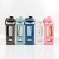China Customized Color Eco-Friendly 700ml Square Plastic Water Cup for Gym Camping for sale