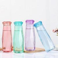 China 400ml Portable Glass Water Bottle 21.5x7.5cm for Camping Office Sport for sale