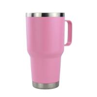 China 30oz Stainless Steel Vacuum Insulated Tumbler Travel Mug with Handle Custom Logo for sale