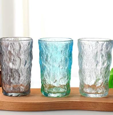 China 350ml Glass Tumbler with Lid for Milk Tea Milkshake Ice Cream Drinks Cup 7.7x6.6x12.8cm for sale