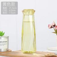 China 400ml Portable Glass Water Bottle with Straw for Office Camping Sports for sale