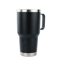 China 30oz Stainless Steel Insulated Travel Mug with Handle 304 Vacuum Tumbler for sale