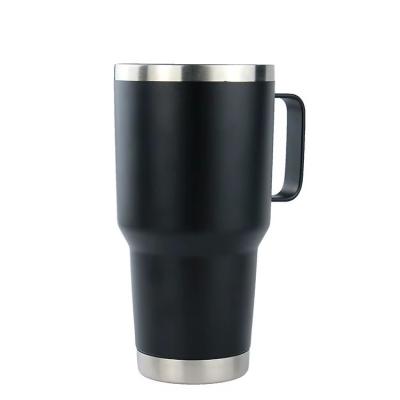 China 30oz Stainless Steel Tumbler with Handle 304 Inside 201 Outside Vacuum Insulated Cup for sale