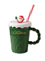 China Christmas Ceramic Coffee Mug 400ml Festive Tea Cup for Sustainable Business Gifts for sale
