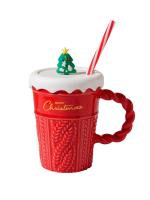 China Christmas Ceramic Coffee Mug 400ml Festive Tea Cup for Sustainable Business Gifts for sale