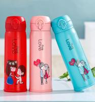 China 500ml Glass Water Bottle with Stainless Steel 304 Lid BPA Free Reusable Drink Cup for sale