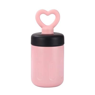 China 316 Stainless Steel Coffee Travel Mug 420ml Vacuum Insulated with Heart Handle for sale
