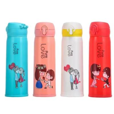 China 500ml Glass Water Bottle for Children Sports Outdoor Hot Cold Drink HC-01 for sale