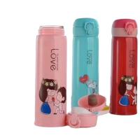 China 500ml Glass Water Bottle for Children Sports Outdoor Hot Cold Drink HC-01 for sale