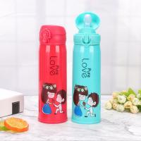 China 500ml Glass Water Bottle for Children Sports Outdoor Hot Cold Drink HC-01 for sale