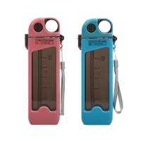 China 350ml Graduated Straw Rope Water Bottle PP PC Material Sports Cup for Climbing for sale