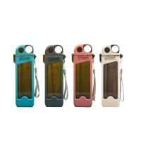 China 350ml Graduated Straw Rope Water Bottle PP PC Material Sports Cup for Climbing for sale