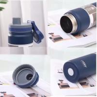 China Double Wall Stainless Steel Thermal Flask 530ml 750ml Wide Mouth Vacuum Insulated Mug with Lid Custom Logo for sale